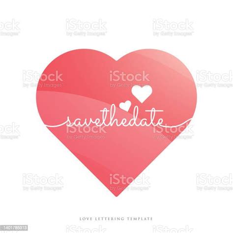 날짜를 저장하십시오 웨딩 레터링 디자인 하트 모양 벡터 일러스트 레이 션 스톡 일러스트레이션 세이브 더 데이트 문구에 대한 스톡 벡터 아트 및 기타 이미지 Istock