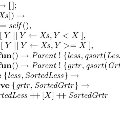 Parallel Quicksort In Erlang Download Scientific Diagram