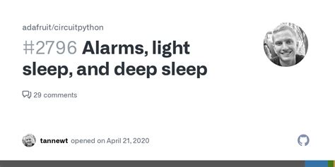 Alarms Light Sleep And Deep Sleep Issue Adafruit