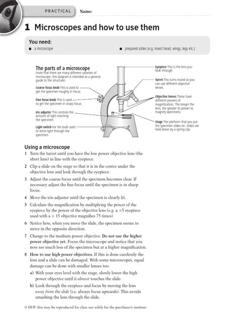 Igcse Bio Tb Practical Activities1 Pdf