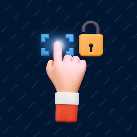 Premium Psd Smart Security Unlocked Via Fingerprint Fingerprint Scan For Secure Access And