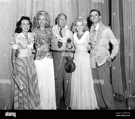 Pianist June Bruner Carole Landis Jack Benny Singer Martha Tilton And