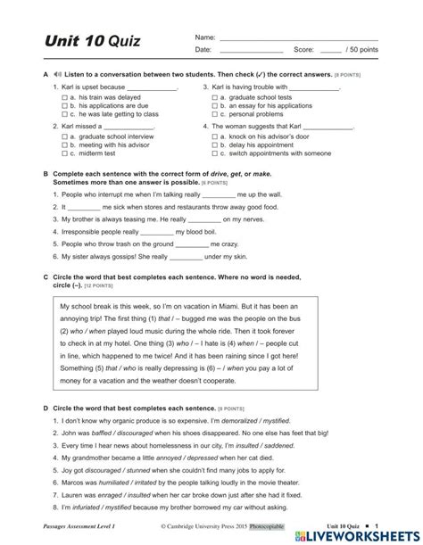 Unit 10 Quiz Free Interactive Worksheets 4096775