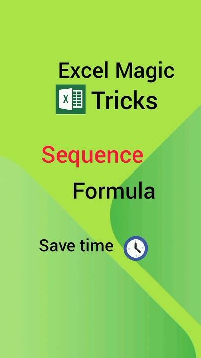 Sequence Formula In Excel Save Time Focusinguide Exceltipstutorial
