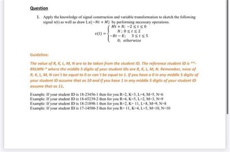 Solved Apply The Knowledge Of Signal Construction And Chegg