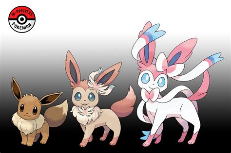 In Progress Pokemon Evolutions 133 58 It Is Rare To See A Sylveon