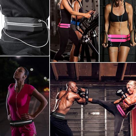 Cangurera Deportiva Cintur N Para Correr Bolsa De Cintura Running Ajustable Resistente Al Agua