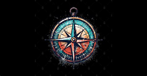 Compass Compass Sticker Teepublic