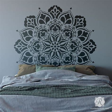 Large Mandala Wall Art Stencil Design For Decorating Boho Bedroom Wall
