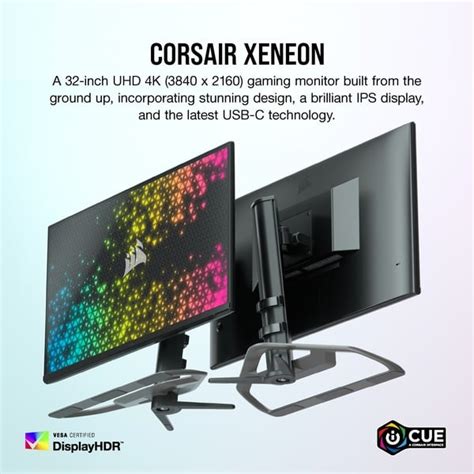Corsair Xeneon 32UHD144 Gaming Monitor 81 28 Cm 32 Zoll Schwarz UHD