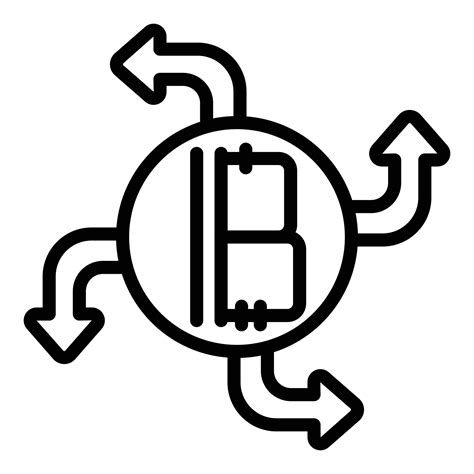 Barter Change Icon Outline Vector Payment Bitcoin 24240198 Vector Art