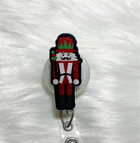Nut Cracker Badge Reel Christmas Badge Reel Holiday Badge Reel Nurse