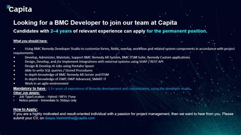 Deepa Vashishtha On Linkedin Capita Hiring Opening Openposition