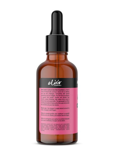 elixir essentials collagen and tea tree hair and scalp oil aunt jackie s