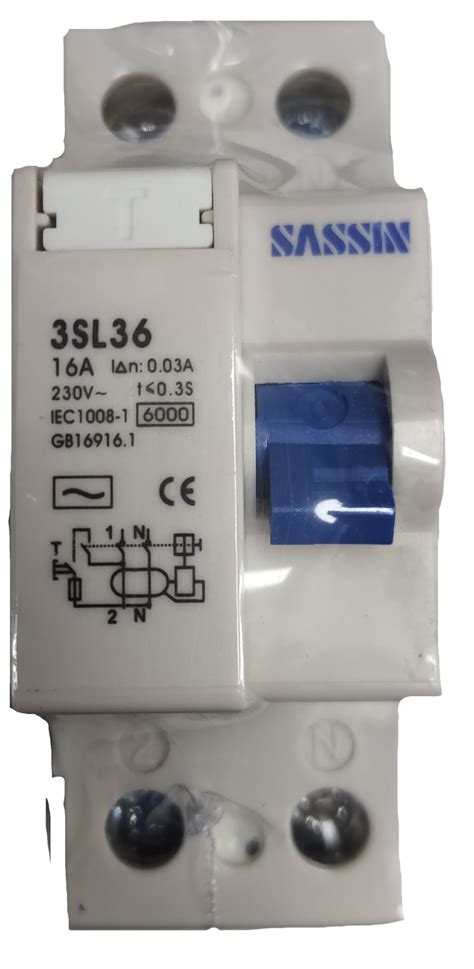 16a 1pe 2pole 30ma Rccb Sassin Circuit Breakers Elcb Rcb Rcbo
