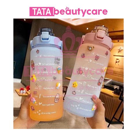 Jual Gr T Botol Time Rainbow Botol Minum Viral Liter Botol Minum Kekinian Viral