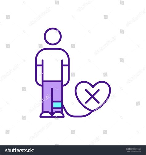 Abusive Relationships Rgb Color Icon Emotional Stock Vector Royalty