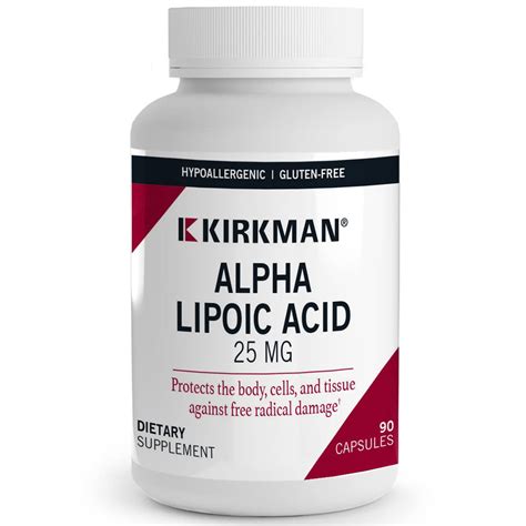 Kirkman Labs Alpha Lipoic Acid 25 Mg 90 Caps Nutriessential
