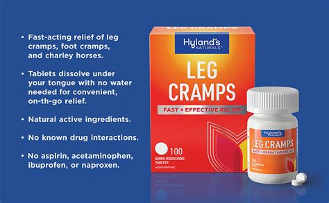 Hylands Leg Cramp Tablets Natural Relief Of Calf Leg And