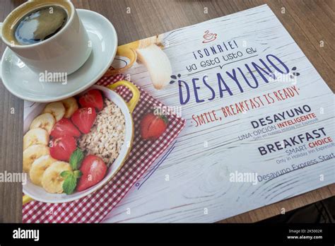 Interior Inside Self Serve Service Buffet Table Bar Food Hi Res Stock