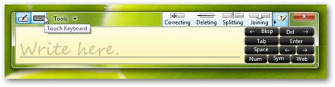 How To Use The Tablet PC Input In Windows 7