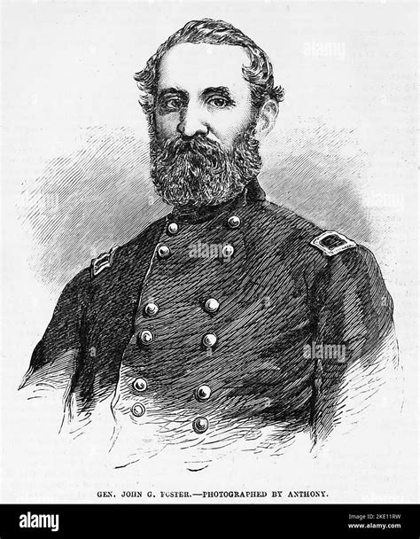 Portrait Of General John Gray Foster 1863 19th Century American Civil