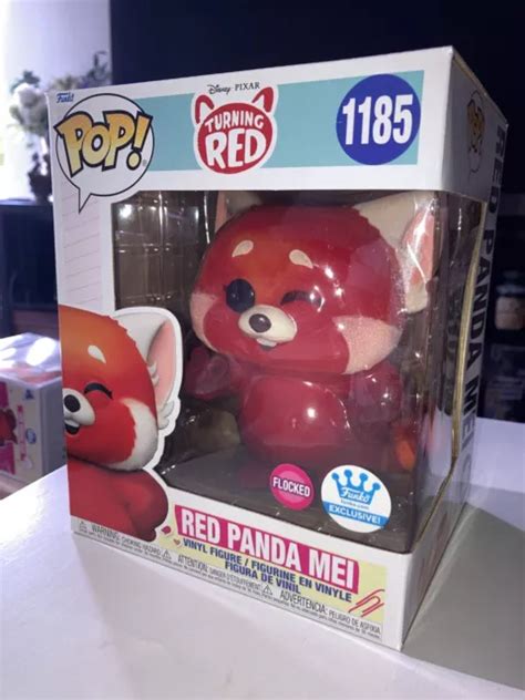 Funko Pop Disney Pixar Red Panda Mei Turning Red 6 Inch Flocked