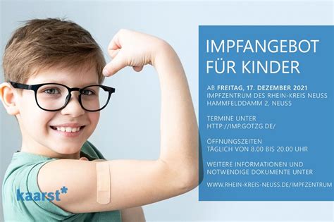 Impfangebot für Kinder startet am Dezember