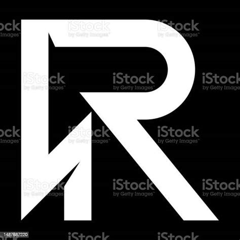 최소한의 Rl 로고 고급 배경에 Rl 문자의 아이콘입니다 Lr 모노그램 이니셜을 기반으로 한 로고 아이디어 전문적인 다양한 문자