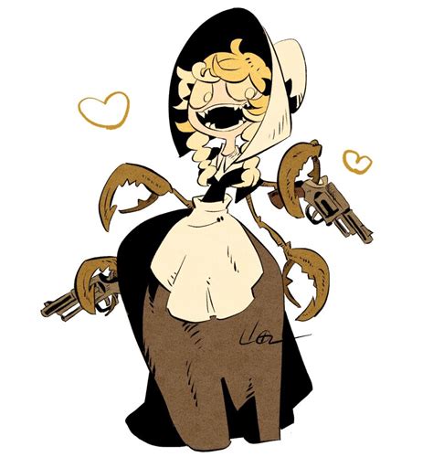 Yamada9000 Cordie Cliffside Cliffside White Headwear Highres 1girl Apron Arthropod Girl