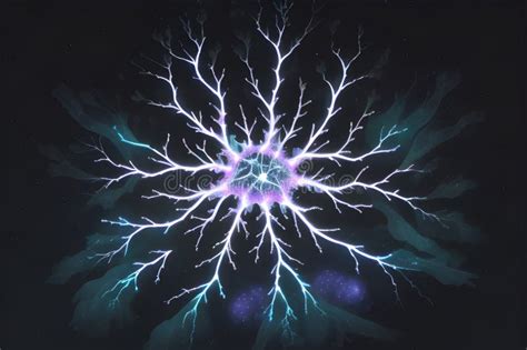 A Cluster Of Neuron Floats And Branches Out With Axons And Dendrites Of Cells In The Brain S