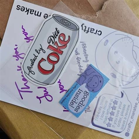 Fueled By Diet Pepsi Sticker Waterproof Vinyl Sticker Soda Sticker Etsy