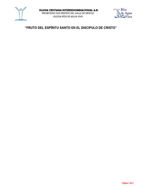 Cuestionario Virtudes Del Espiritu Santo En El Discipulo De Cristo Rav