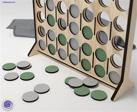 Connect Four Board Game Laser Cut Digital Files SVG DXF Etsy