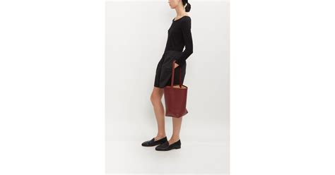 The Row Medium Ns Park Tote In Red Lyst