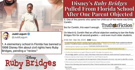 Ruby Bridges Movie Banned In Florida Babe Truth Or Fiction