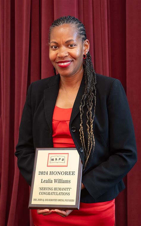Annual Mapo Awards Banquet Honors Cougar Cupboards Lealia Williams