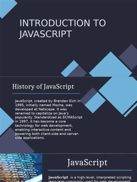 Introduction To Javascript Pdf Java Script World Wide Web