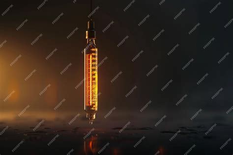 Artistic Representation Of A Thermometer With Merc Premium Ai Generated Image