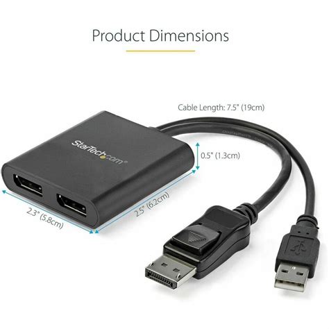 Startech Com Mst Hub Displayport To X Displayport Multi Stream Transport Hub Dp To Dp