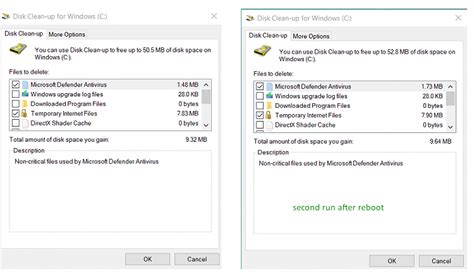 disk cleanup not working as it should page 2 windows 10 forums