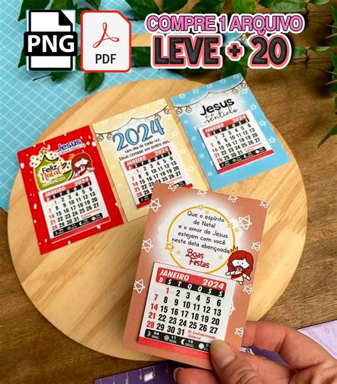 Arquivo de Corte Natal Card Porta Calendário Imã pdf Png Elo7