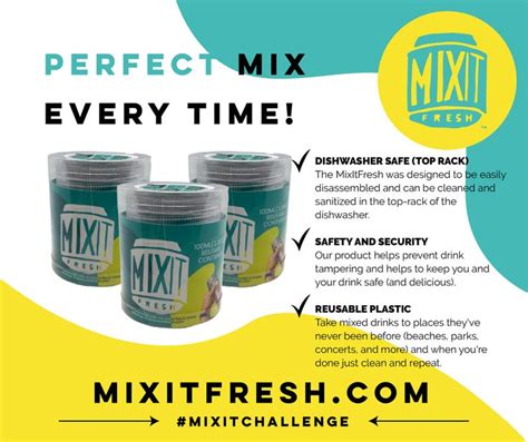 PERFECT MIX EVERY TIME! EXPERIENCE why thousands call MixIt Fresh their ...