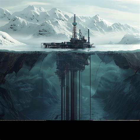 Understanding The Challenges Of Crude Oil Mining Premium AI Generated Image