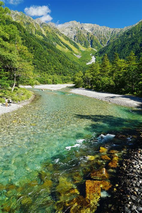 長野県「上高地 梓川と穂高連峰③」 Nature View Nature Pictures Beautiful Nature