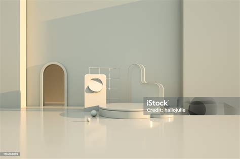 흰색 기하학적 배경의 3d 렌더링입니다 현대 최소한의 디자인의 기하학적 모양 프로모션 화장품 배경 제품 쇼를위한 미니멀 한 모형 0명에 대한 스톡 사진 및 기타 이미지