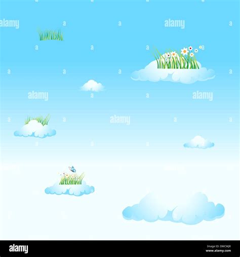Sky And Clouds Paradise Stock Vector Image And Art Alamy