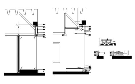 Cut Constructive Section And Structure Details Of Building Dwg File