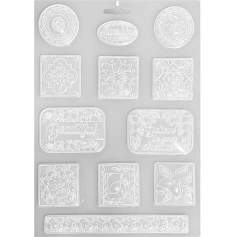 Molde Pvc Blue Dream 12 Motivos K3pta4556 Provoca Arte Material De Arte