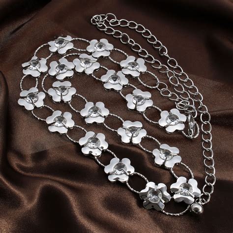 Flower Lady Waist Chain Women Silver Belt Necklace Body Jewelry At Banggood